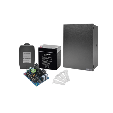 Kit con Fuente ALTRONIX de 12 Vcd a 4 Amper